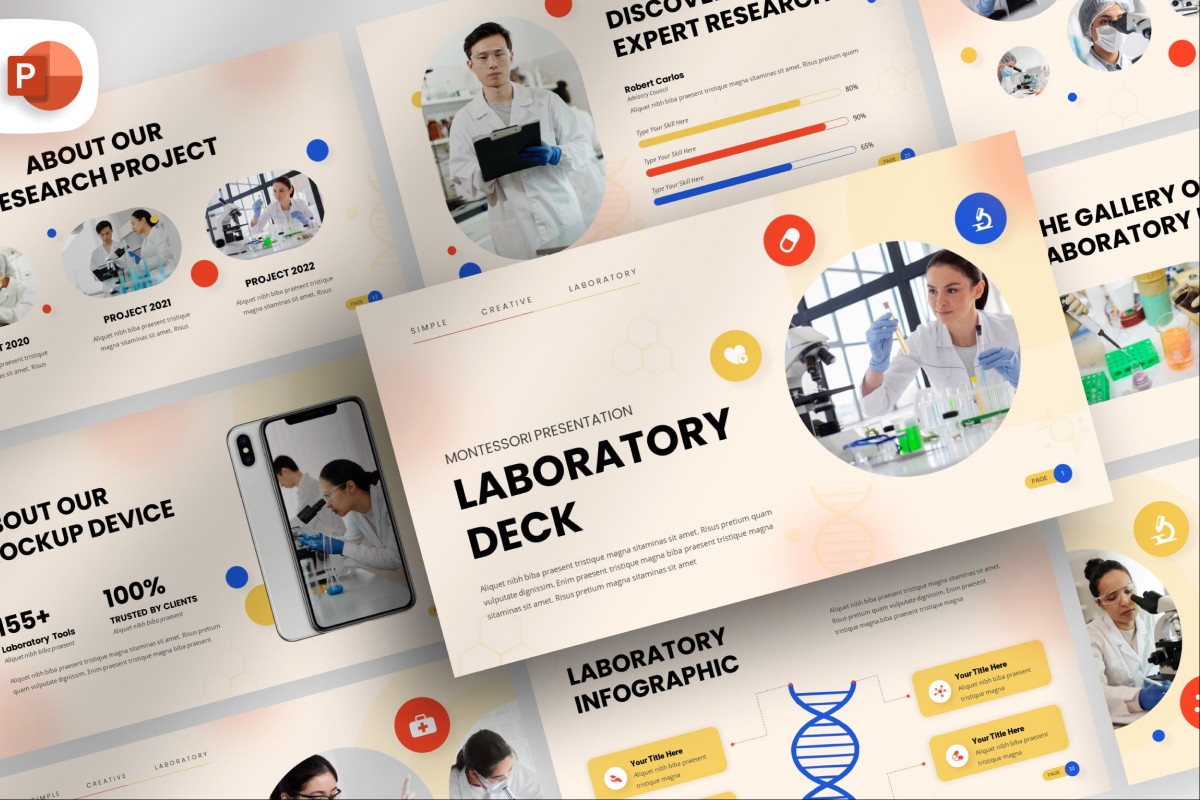 Laboratory Deck Presentation Template | Nulivo Market